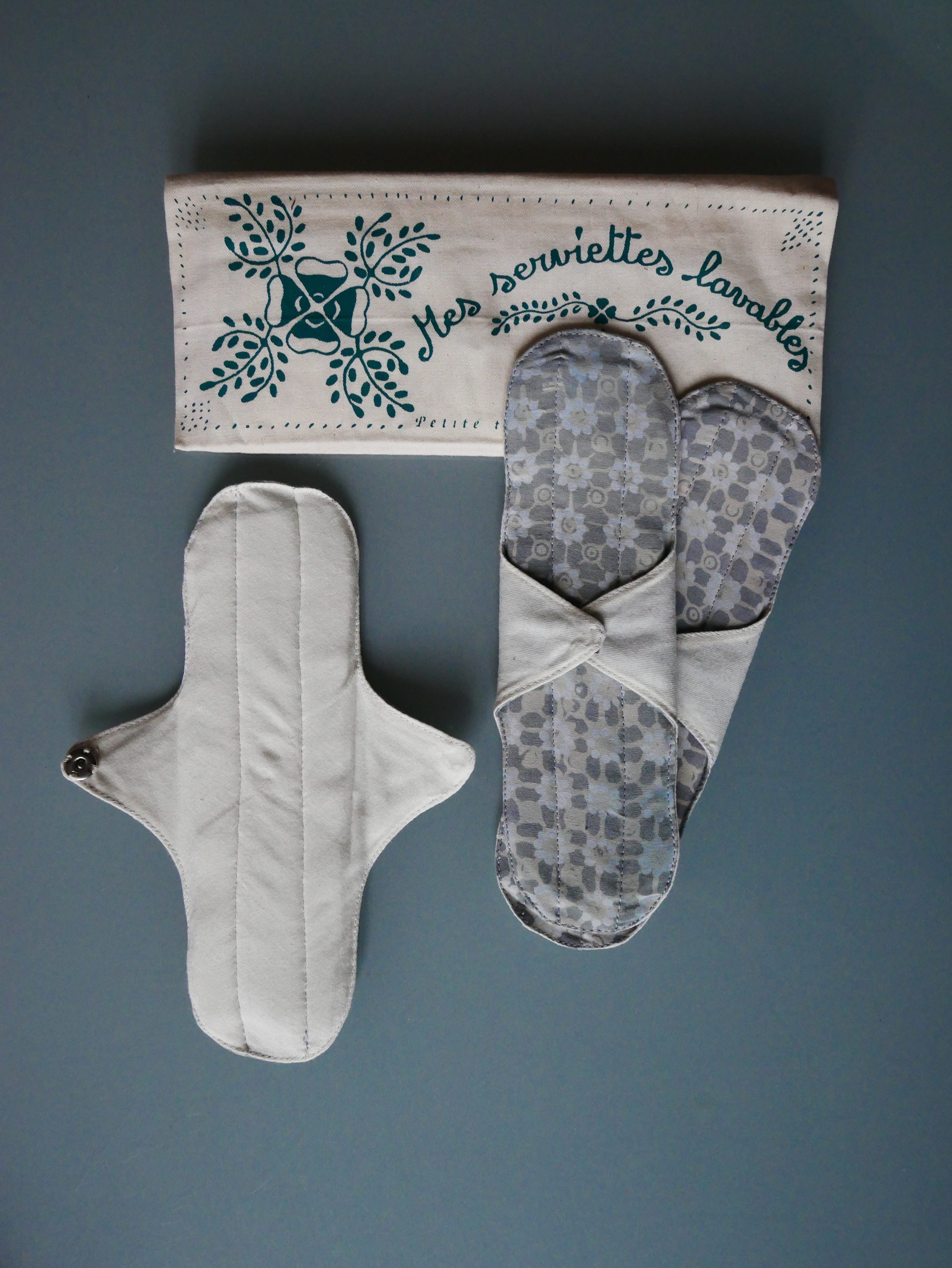 Serviettes hygiéniques lavables, grand modèle | Louisa